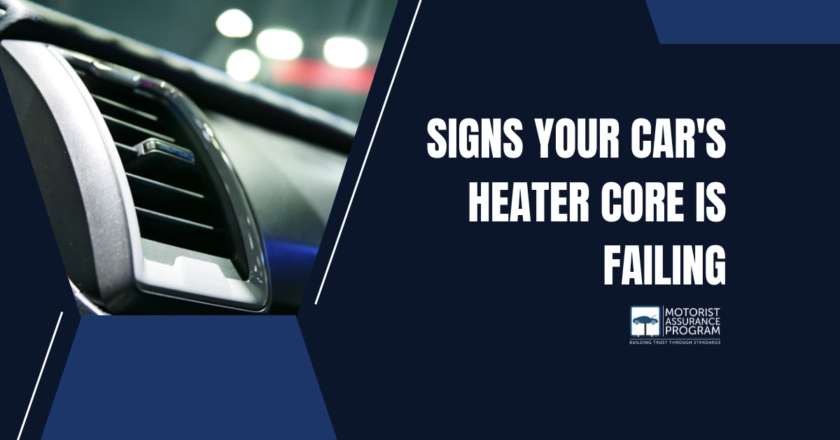 Signs Your Car's Heater Core Is Failing - Motorist Assurance Program